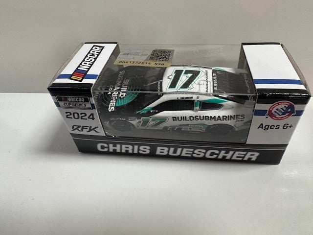 1/64 nascar BUESCHER 17 BUILDSUBMARINES.COM WATKINS GLEN WIN 2024 ...